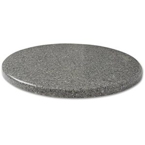 Midnight Gray, Gloss, 16", Cultured Granite, Crater, Lazy Susan, Turntable