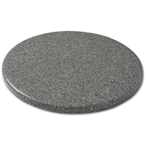 Midnight Gray, Gloss, 16", Cultured Granite, Crater, Lazy Susan, Turntable