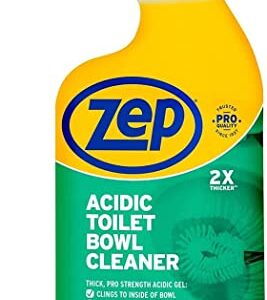 Zep Acidic Toilet Bowl Cleaner, 32 Oz, White, Wintergreen