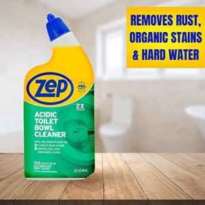 Zep Acidic Toilet Bowl Cleaner, 32 Oz, White, Wintergreen