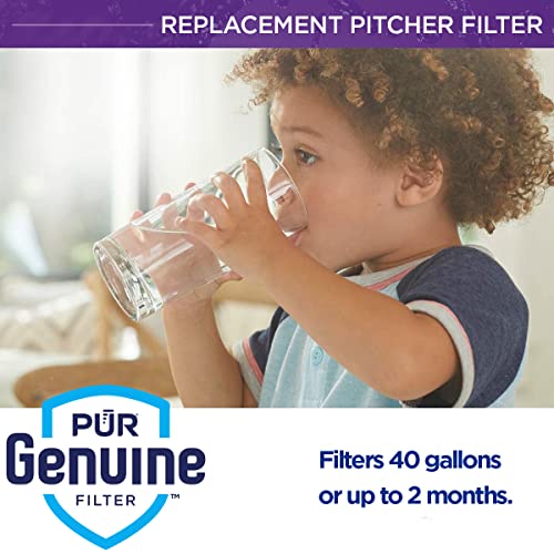 PUR Water Pitcher Replacement Filter (Pack of 4), Blue – Compatible with all PUR Pitcher and Dispenser Filtration Systems, PPF900Z