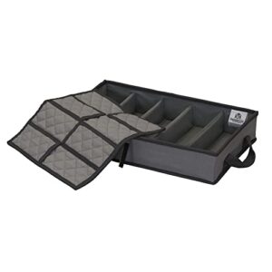 Household Essentials Gray Flatware Storage Box