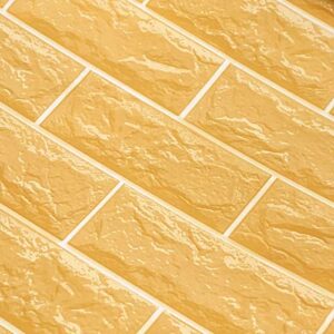 Yifely Yellow Brick Pattern Shelving Paper Self-Adhesive Shelf Liner Removable Vinyl Wall Art 17.7inch by 9.8 Feet