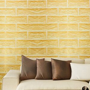 Yifely Yellow Brick Pattern Shelving Paper Self-Adhesive Shelf Liner Removable Vinyl Wall Art 17.7inch by 9.8 Feet