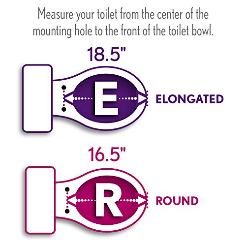 Bemis 1500EC 390 Toilet Seat with Easy Clean & Change Hinges, Elongated, Durable Enameled Wood, Cotton White