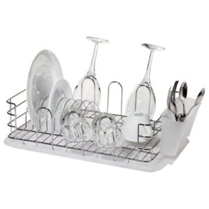 oggi dish drying rack, 3 piece, stainless steel