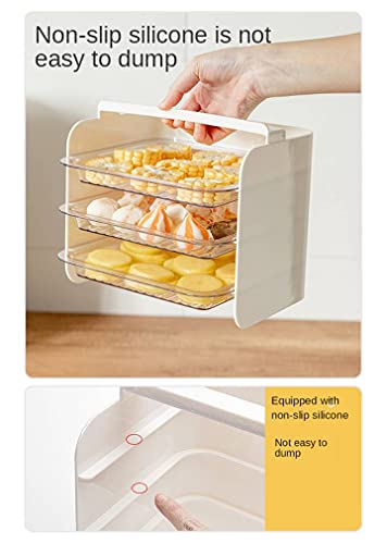 Removable Drawer Type Multi-layer Food Rack, Kitchen Drawer Type Cutlery Tray, Multi-layer Hot Pot Barbecue Tray, Stacked Multi-layer Cutlery Rack (Regular model-white-2 pcs)