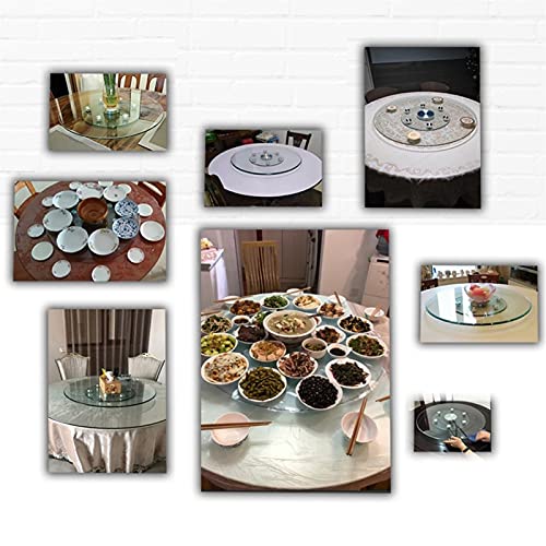 Lazy Susan - Clear Spinning Kitchen Turntable 24in 32in 36in Round Turntable Aluminum Alloy Dining Table Serving Tray, Heavy Duty 360° Home Hotel Countertop Rotating, No noise (Size : 90cm/35.4in)