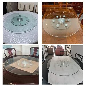 Lazy Susan - Clear Spinning Kitchen Turntable 24in 32in 36in Round Turntable Aluminum Alloy Dining Table Serving Tray, Heavy Duty 360° Home Hotel Countertop Rotating, No noise (Size : 90cm/35.4in)