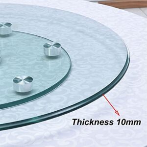 Lazy Susan - Clear Spinning Kitchen Turntable 24in 32in 36in Round Turntable Aluminum Alloy Dining Table Serving Tray, Heavy Duty 360° Home Hotel Countertop Rotating, No noise (Size : 90cm/35.4in)