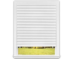 redi shade no tools original light filtering pleated paper shade white, 36 in x 72 in, 6 pack