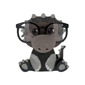 raboduey creative animal glasses holder for kids cute handmade wood carved animal eyeglass holder display stand, christmas new year gift home office desktop decor (z)