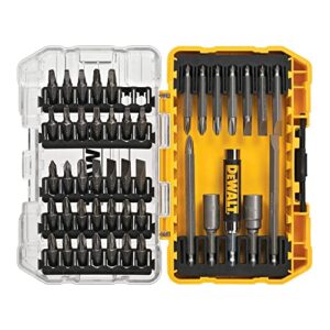 dewalt screwdriver bit set with tough case, 45-piece (dw2166)