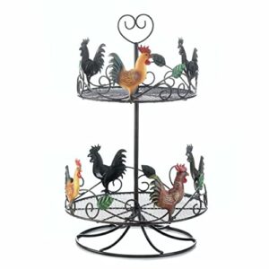 rooster 2 tier countertop rack 10x10x17”