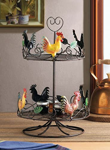 Rooster 2 Tier Countertop Rack 10x10x17”