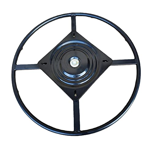 24inch Furniture Couch Sofa Rings Base Circle 360 Turntable Free Rotation Black Finished 25cm Mechanism Bottom Plate Accessories Hardware