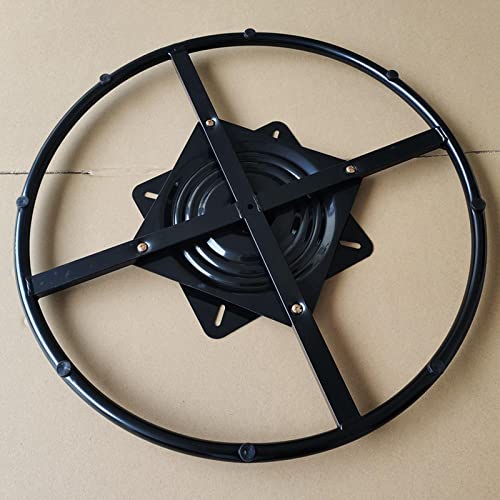 24inch Furniture Couch Sofa Rings Base Circle 360 Turntable Free Rotation Black Finished 25cm Mechanism Bottom Plate Accessories Hardware