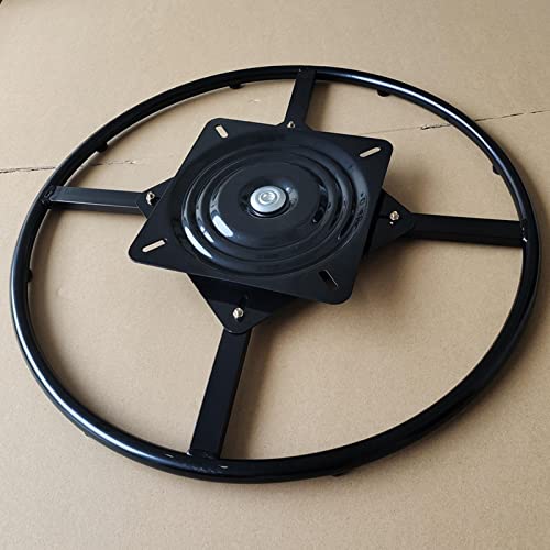 24inch Furniture Couch Sofa Rings Base Circle 360 Turntable Free Rotation Black Finished 25cm Mechanism Bottom Plate Accessories Hardware