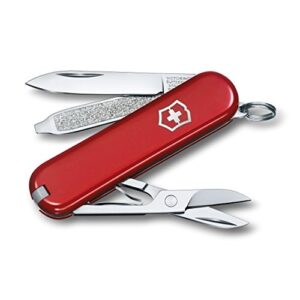 victorinox swiss army classic sd pocket knife, red ,58mm