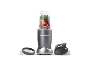 nutribullet personal blender for shakes, smoothies, food prep, and frozen blending, 24 ounces, 600 watt, gray, (nbr-0601)