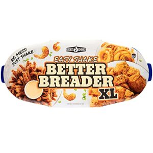 Cook's Choice XL Original Better Breader Batter Bowl- All-in-One Mess Free Breading Station Tray for at Home or On-the-Go - Pour in Seasoning, Add Meat or Vegetables of Choice, & Just Shake