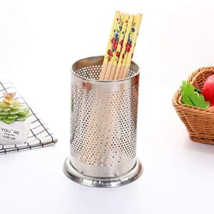 Saim Utensil Holder Stainless Steel Flatware Container for Spatula Sets Gadgets, Flatware Caddy for Cutlery Spoon Fork Kitchen Gadgets Etc