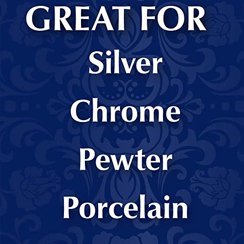 Wright's Silver Cleaner and Polish Cream - 8 Ounce with Polishing Cloth - Ammonia-Free - Gently Clean and Remove Tarnish without Scratching