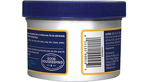 Wright's Silver Cleaner and Polish Cream - 8 Ounce with Polishing Cloth - Ammonia-Free - Gently Clean and Remove Tarnish without Scratching