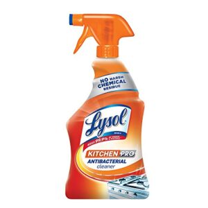 lysol kitchen pro antibacterial cleaner trigger, orange , 22 oz