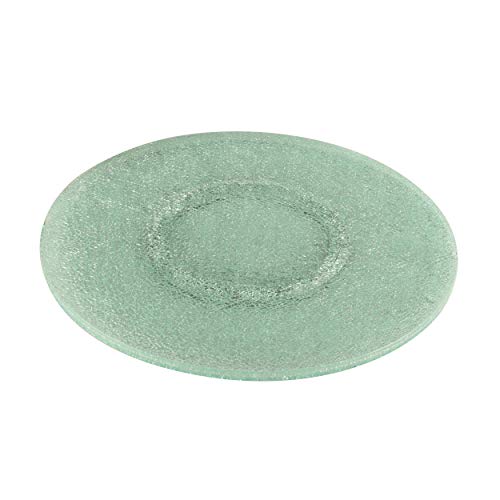 MILAN Ainsley Lazy Susan, 24", Clear Crackled