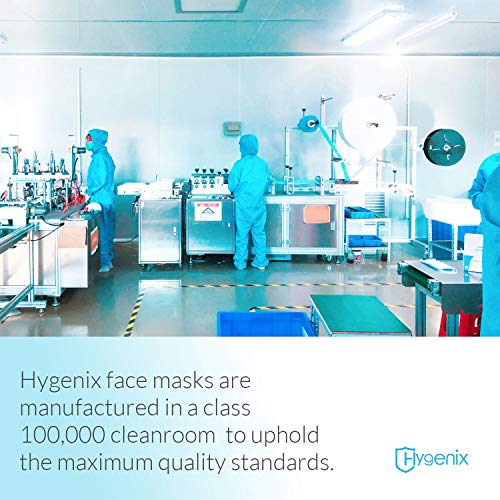 Hygenix 3ply Disposable Face Masks PFE 99% Filter Quality Tested by a US lab (Pack of 50 Pcs)