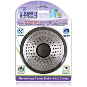 showershroom shsult755 ultra revolutionary shower hair catcher drain protector, stainless