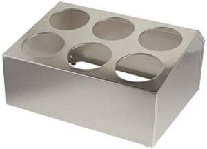 winco 6 hole flatware cylinder holder, 2-tier