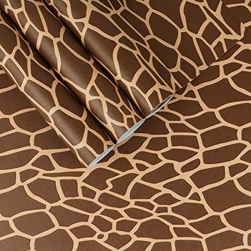 Brown Geometric Peel and Stick Wallpaper Decorative Self Adhesive Geometric Contact Paper Shelf Liner Countertop Cabinets Furniture Vinyl Film Sticker 17.7" x 117"