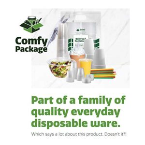 Comfy Package [24 Sets - 32 oz.] Plastic Deli Food Storage Containers With Airtight Lids