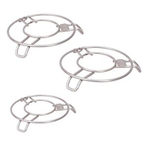 shradha trading stainless steel pot stand set of 3, pot stand mat pack of 3,stainless steel heat resistant hot pan