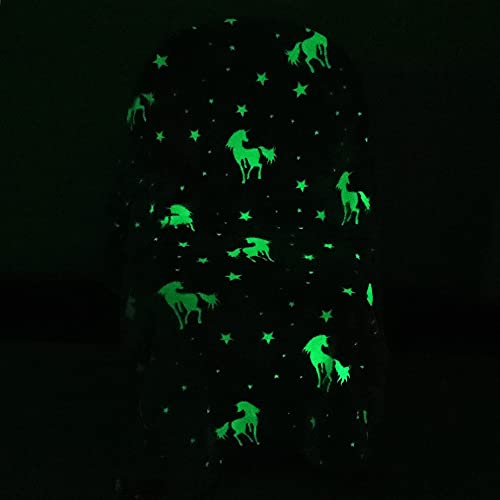 Glow in The Dark Blanket Unicorns Gifts for Girls,Girls Toys for 1 2 3 4 5 6 7 8 9 10 Year Old Girl Gifts,Soft Kids Blankets for Easter Birthday Christmas Valentines Gifts,60 x 50in