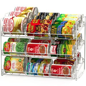 decobros supreme stackable can rack organizer, white