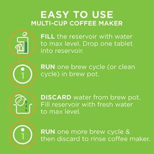 Affresh Coffee Maker Cleaner, Works with Multi-cup and Single-serve Brewers, 3 Tablets