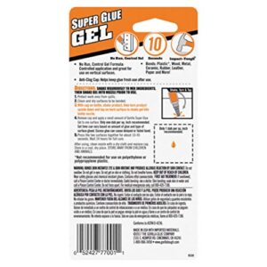 Gorilla Super Glue Gel, 20 Gram, Clear, (Pack of 1)