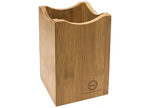 Bamboo Utensil Holder or Caddy for Kitchen Tools. Perfect Organizer for Stainless Steel, Ceramic, or Bamboo Spatulas, Spoons, and Flatware. Quality Home Collection