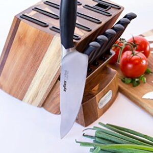 ZYLISS Control Wooden Knife Block - Kitchen Cutlery Storage - Knife Block Without Knives - 16 Slots With Steak Holders