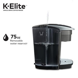 Keurig K-Elite Coffee Maker, Single Serve K-Cup Pod Coffee Brewer, With Iced Coffee Capability, Brushed Slate