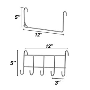 Onlyfire Chef Paper Towel Holder for Kitchen/Grills, Hook Rack for Camp Chef Stove, Side Shelves Utensils Hanging Kit