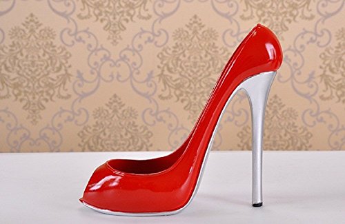 Atc® Unrestrained Passion Red High Heeled Shoes Decorative Wine Bottle Holder