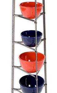 Enclume 5-Tier Cookware Stand, Free Standing Pot Rack, Hammered Steel (Unassembled)