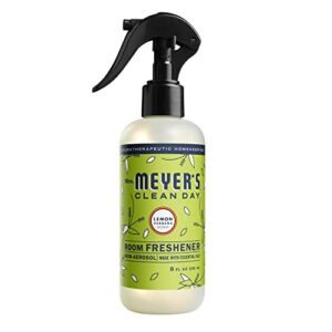 mrs. meyer’s room and air freshener spray, non-aerosol spray bottle infused with essential oils, lemon verbena, 8 fl. oz