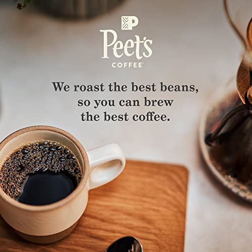 Peet's Coffee, Dark Roast Decaffeinated Coffee K-Cup Pods for Keurig Brewers - Decaf House Blend 60 Count (6 Boxes of 10 K-Cup Pods)