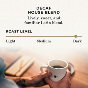 Peet's Coffee, Dark Roast Decaffeinated Coffee K-Cup Pods for Keurig Brewers - Decaf House Blend 60 Count (6 Boxes of 10 K-Cup Pods)