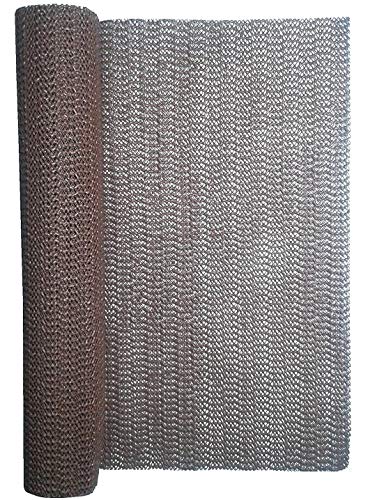 Better Home All Purpose Grip Lining Cushion Rubber Anti Slip, Drawer, Floor, Counter top, Shelf Liner, Non Adhesive (Brown)